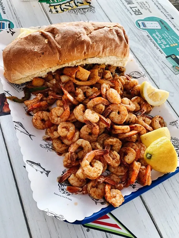 Shrimp-ly irresistible! This mountain of perfectly grilled crustaceans could make Poseidon himself jealous. Grab a fork and dive in!