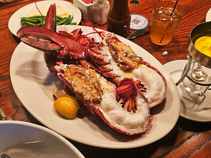 This lobster's so fresh, it might just start tap dancing on your plate. Butter at the ready!