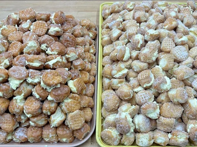 Tiny treats, big flavor! These mini donuts prove that good things really do come in small packages. Resistance is futile.