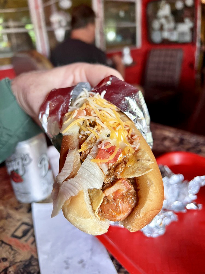 Taco 'bout a twist! This hot dog's identity crisis results in a mouthwatering mashup that'll have your taste buds doing a happy dance.