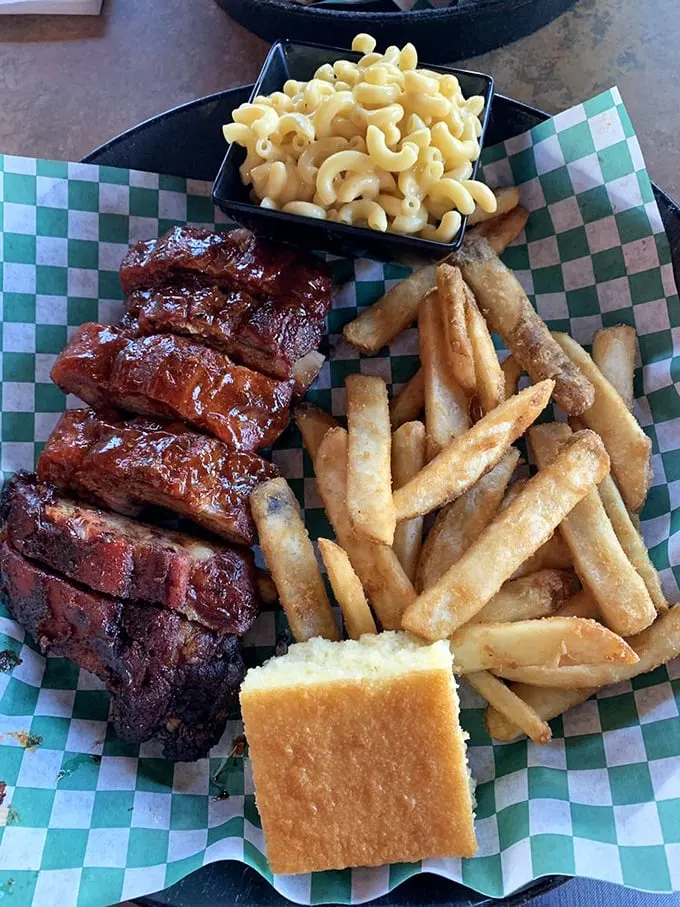 Holy smokes, those ribs! Tender, saucy, and begging to be devoured – resistance is futile, my friends.
