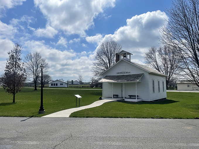 History buffs, rejoice! This quaint schoolhouse isn't just a pretty face – it's a portal to the past. No pop quizzes here, just a heaping helping of local lore.