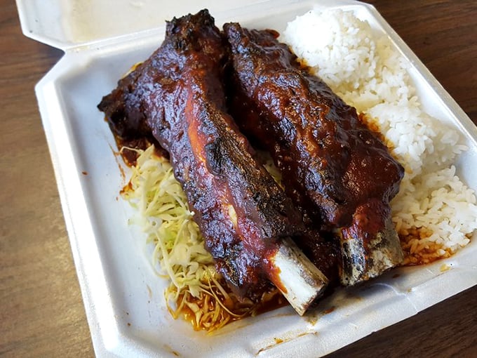 These beef ribs are the Schwarzenegger of barbecue – beefy, imposing, and guaranteed to leave you saying, "I'll be back."