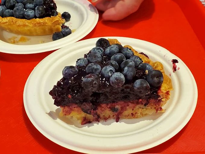 Berry-licious doesn't begin to describe this blueberry sour cream masterpiece. It's like summer decided to throw a party in your mouth.