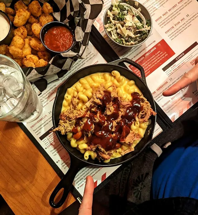 Mac and cheese gets a pulled pork promotion. It's a comfort food combo that'll have you singing "That's Amore!"