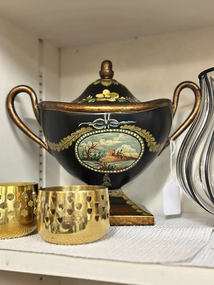 This ornate urn doesn't just hold flowers—it holds stories spanning continents and centuries, all for less than a designer handbag.