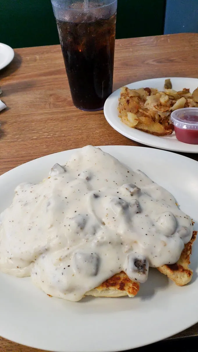Gravy so good, you'll want to swim in it. These biscuits and gravy are the breakfast equivalent of winning the lottery – pure, indulgent joy.