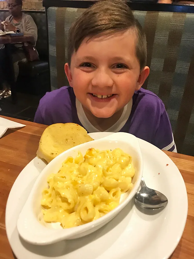Even the youngest food critics approve of this mac and cheese—the kind of dish that creates lifelong comfort food memories.