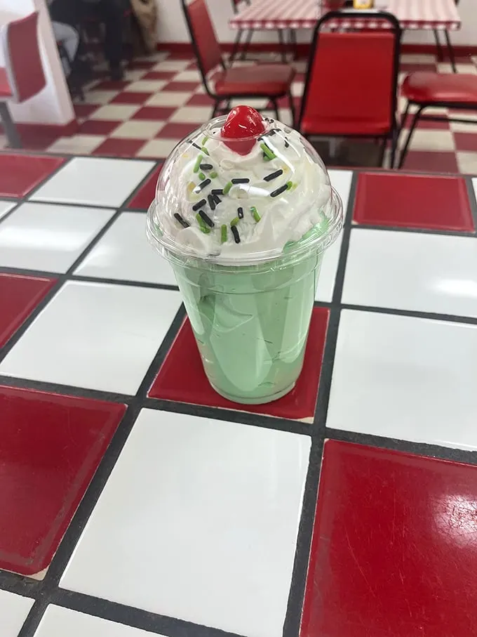 Welcome to milkshake nirvana! This creamy concoction is so thick, you might need to train for it. But trust me, it's worth every delicious rep.