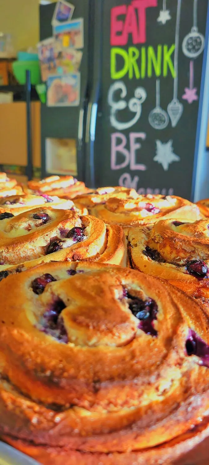 Berry nice to meet you! These blueberry-studded swirls are like the cool jazz musicians of the pastry world – smooth, sweet, and unforgettable.