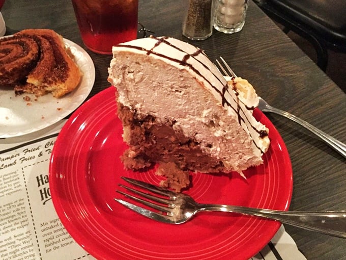 Chocolate lovers, meet your new obsession. This pie's so rich, it probably has its own accountant and summer home in the Hamptons.