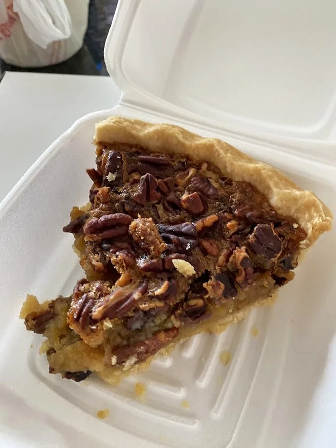 Pecan pie so densely populated with nuts, it's like Manhattan real estate for pecans—prime location, perfect caramelization, and worth every penny.