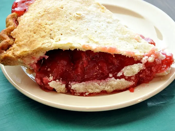 Behold, the cherry pie that launched a thousand forks. One bite of this ruby-red beauty, and you'll be singing sweeter than Don McLean.