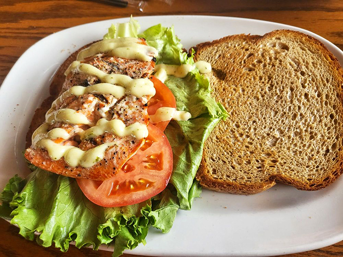 Salmon so perfectly grilled, it could make a grizzly bear consider switching to a pescatarian diet. The struggle is reel!