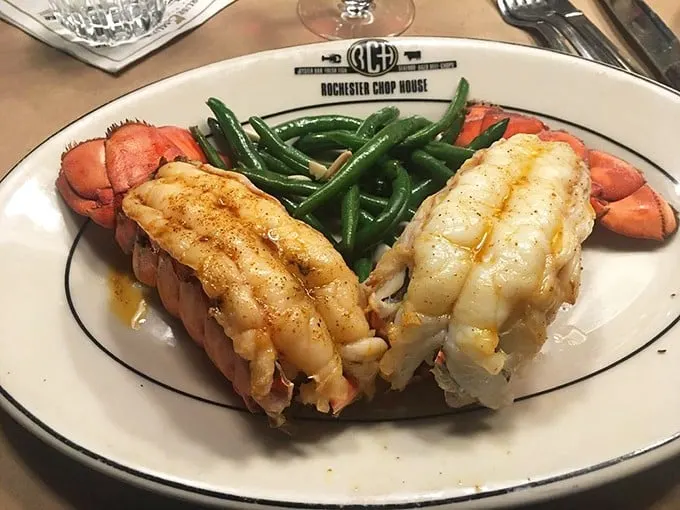 Double trouble never looked so delicious. These twin lobster tails are like the Olsen twins of seafood – twice the charm, double the flavor.