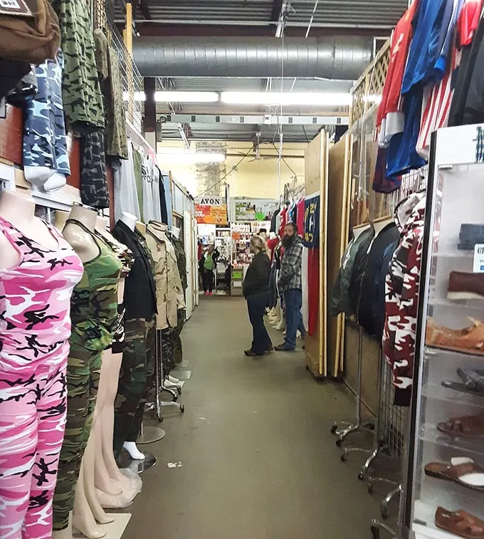 Treasure hunters in their natural habitat! Watch as they navigate the aisles, eyes peeled for that perfect find. It's like "Indiana Jones and the Temple of Bargains."