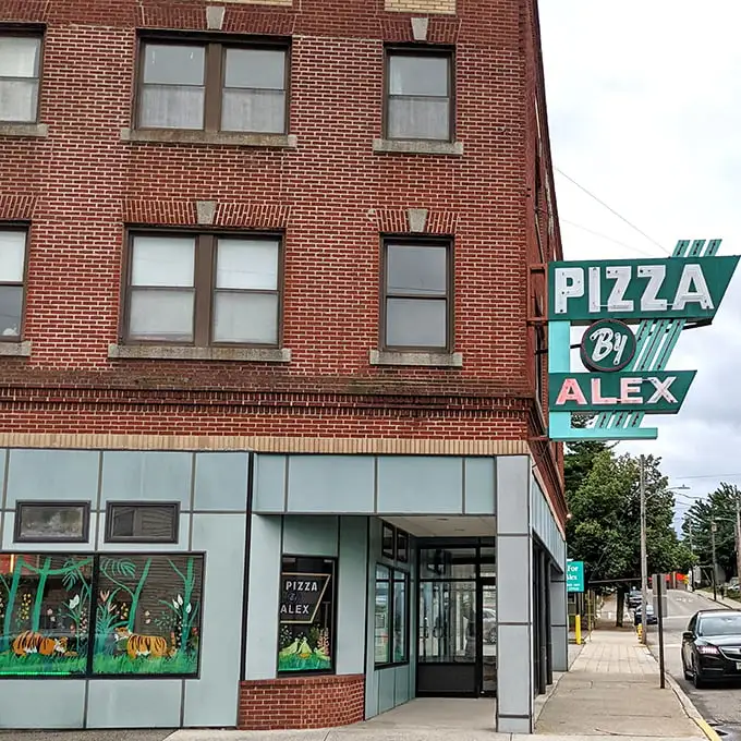 Pizza By Alex: Proving since 1960 that good things come in small packages. These personal pizzas are like time machines you can eat!