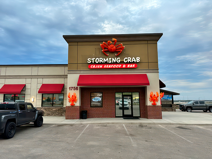 Storming Crab: Where seafood isn't just a meal, it's an adventure! That giant crab sign is practically daring you to bring your appetite.