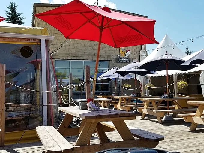 Twisted Fisherman: Where nautical whimsy meets Midwest charm. It's like a beach party crashed a backyard BBQ – in the best way possible!