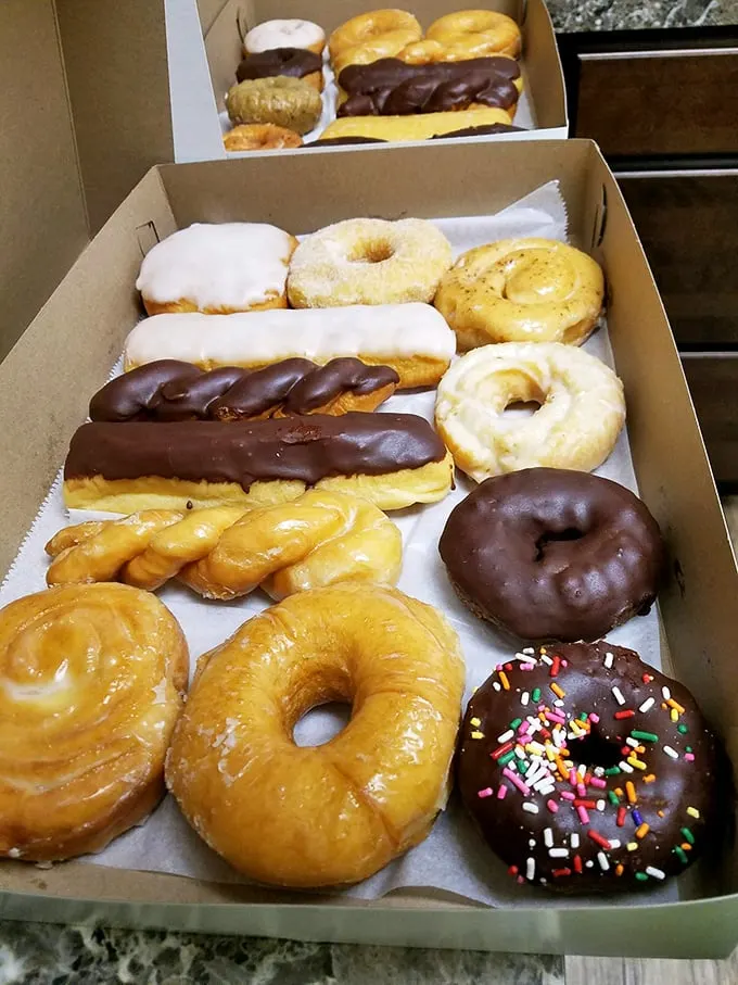 Meet the Beyoncé of baked goods! This glazed doughnut is ready for its close-up, glistening like it just stepped off the red carpet.