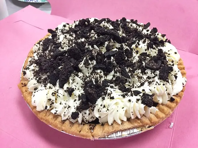 Cookies and cream dreams come true. This Oreo pie is the dessert equivalent of a black-tie affair.