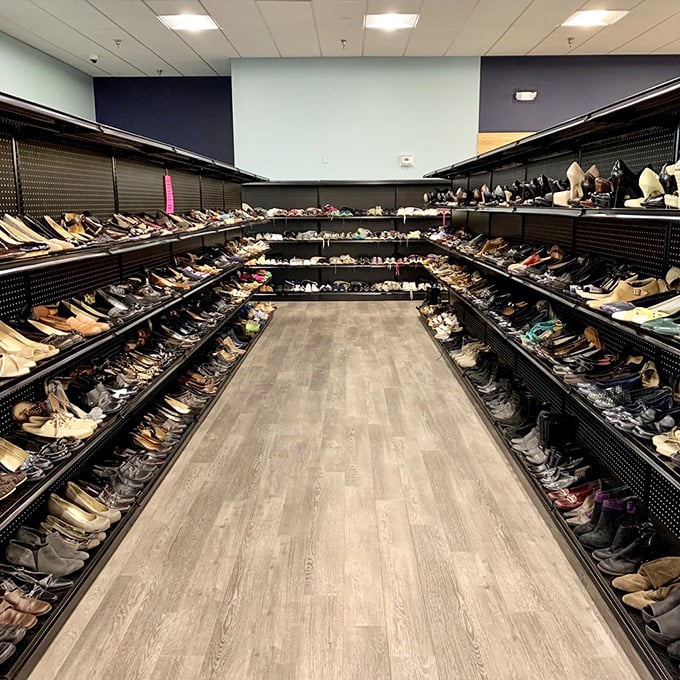 If Imelda Marcos had shopped here, she might have needed a bigger closet. A shoe lover's dream come true!