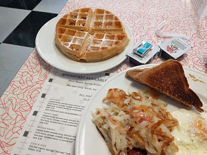 Breakfast of champions? More like breakfast of food gods! This waffle plate is so good, it might just solve world peace.