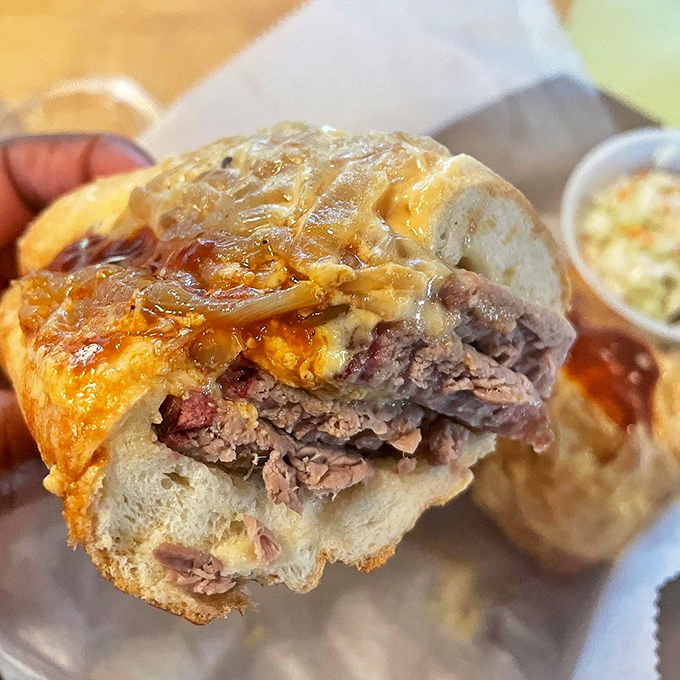 The Brisket Cheesesteak: Where Philly tradition meets Texas smoke for a sandwich that'll make your taste buds do the twist.