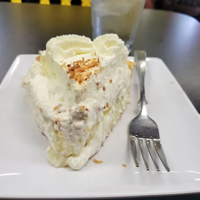 Cloud nine has nothing on this coconut cream pie. It's fluffier than a 1950s prom dress!