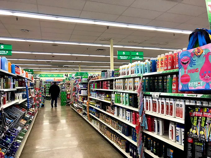 Endless aisles of bargains and hidden gems—shampoo, toothpaste, and maybe a surprise find or two. The thrill of the dollar store!