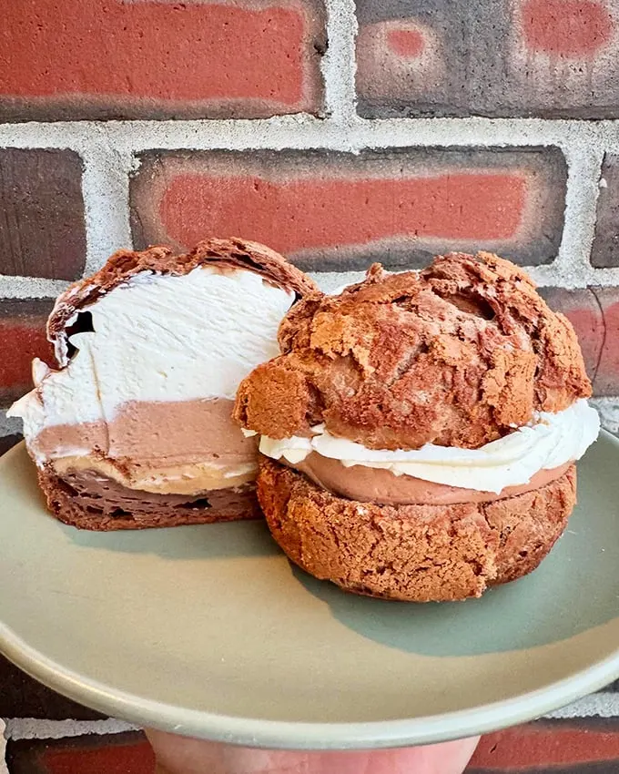 Chocolate cream puffs or edible clouds of joy? You decide. These beauties are so light, they might float away if you don't eat them quickly.
