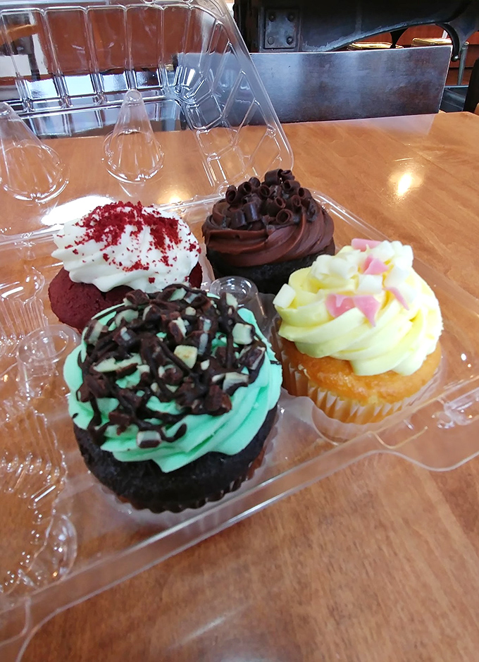 Cupcake quartet of dreams! These little beauties are ready for their sweet tooth talent show.
