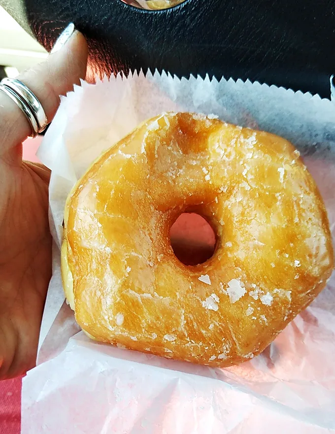 The Mona Lisa of donuts! This perfectly glazed masterpiece belongs in a museum... or better yet, in my mouth.