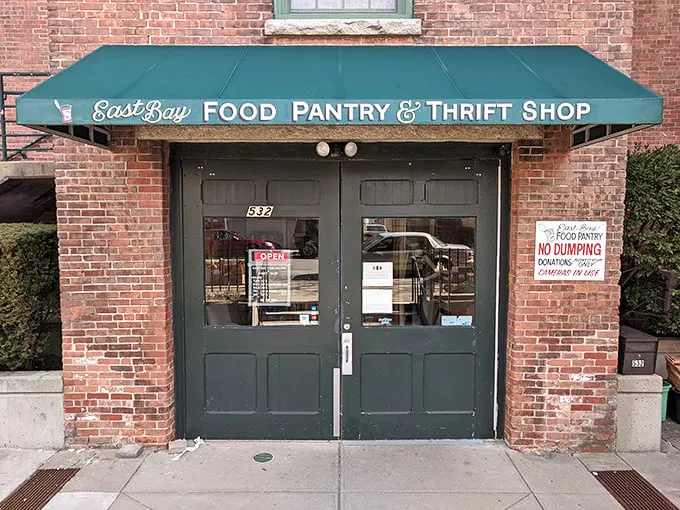 "East Bay Food Pantry & Thrift Shop: Where shopping meets social good. It's retail therapy that feeds your soul and your community!"