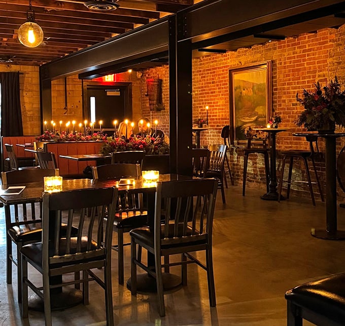 Parker's by night: A twinkling oasis of culinary delights. It's the kind of place that makes you want to use words like "ambiance" and "exquisite."