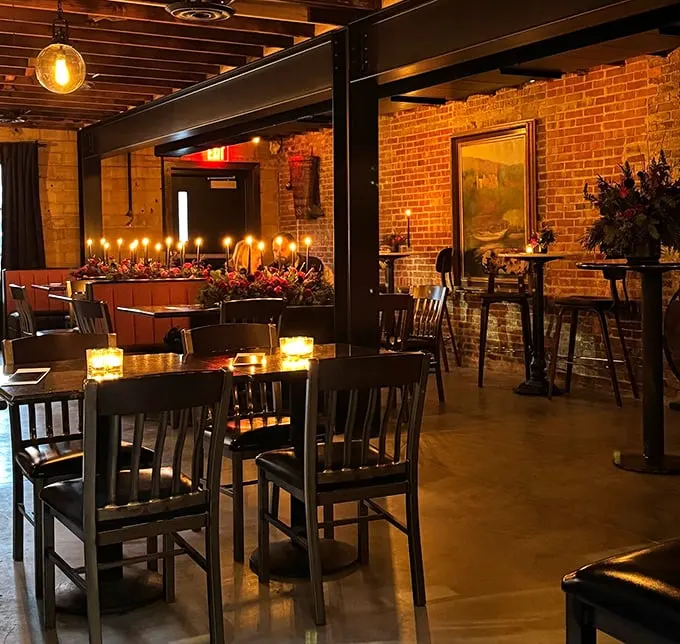 Parker's by night: A twinkling oasis of culinary delights. It's the kind of place that makes you want to use words like "ambiance" and "exquisite."