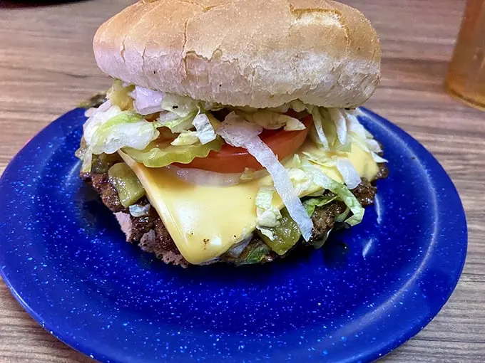 The classic cheeseburger: proof that sometimes, the simple things in life are the most satisfying. Just look at that cheese melt!