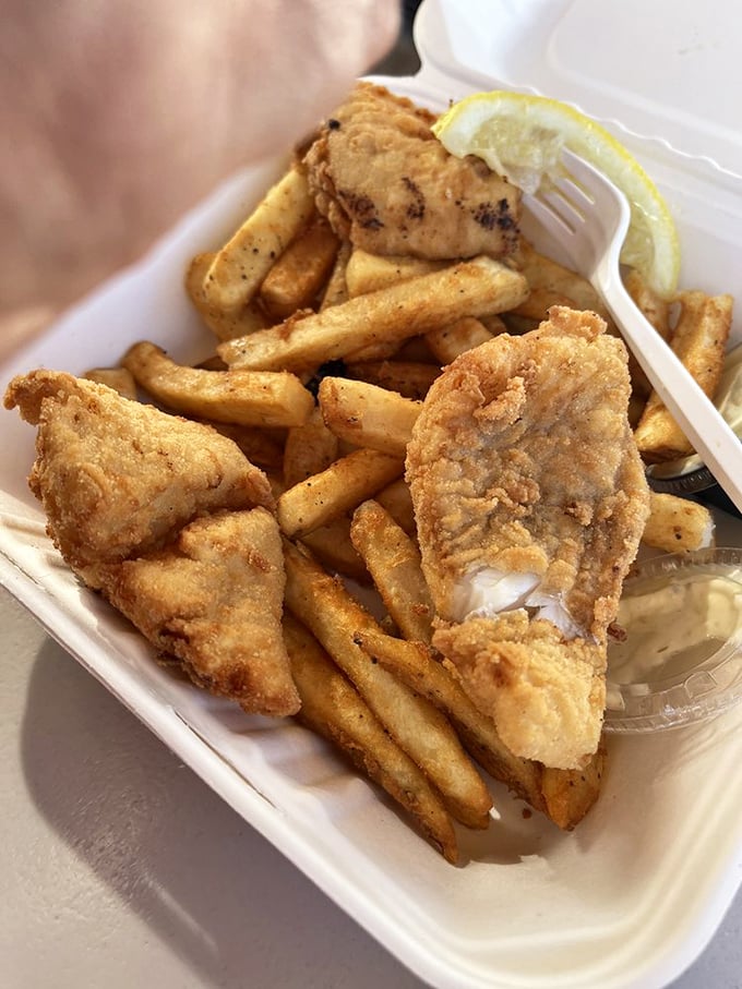 Golden, crispy, and flaky - this cod and chips duo is the Batman and Robin of seafood. Holy fish sticks, it's good!