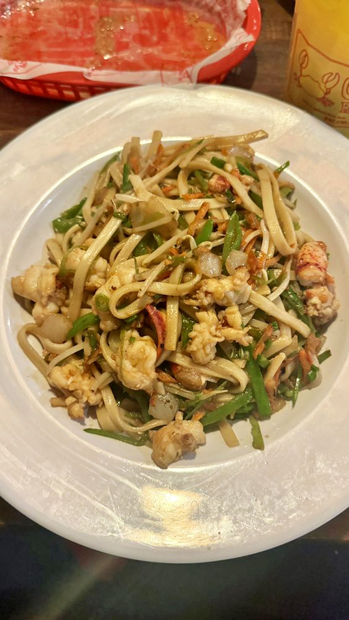 Lobster lo mein: Where East meets West in a noodle-y, crustacean-y embrace. It's like a hug for your taste buds!