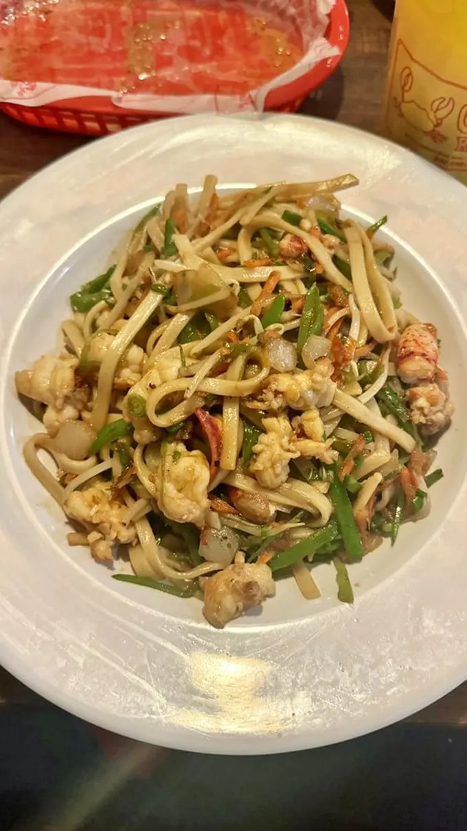 Lobster lo mein: Where East meets West in a noodle-y, crustacean-y embrace. It's like a hug for your taste buds!
