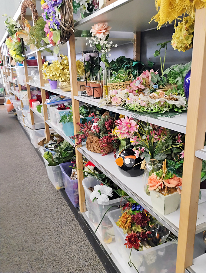 Bloom where you're planted – or pick up some faux flowers to brighten any corner of your home.
