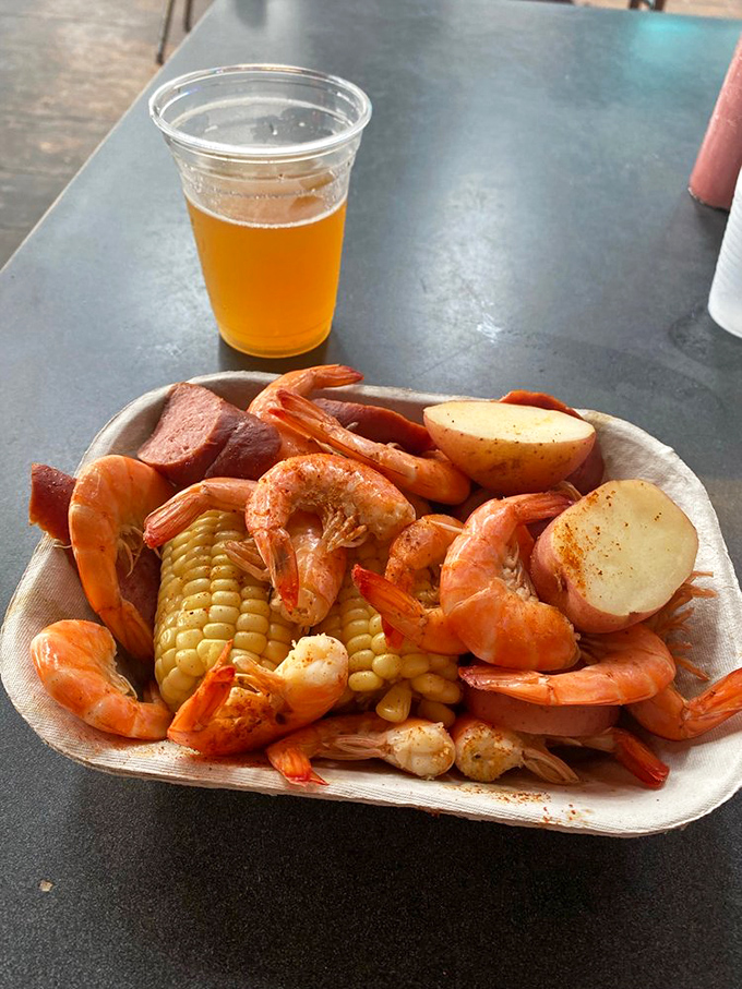 Frogmore stew: the South's answer to the New England clambake. A party in a pot, no frog required!