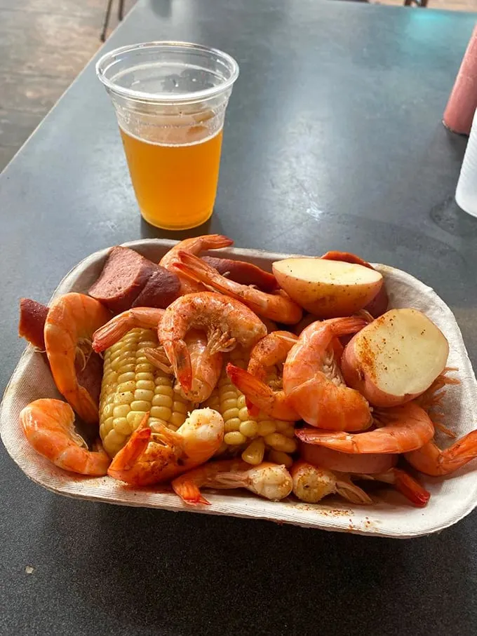 Frogmore stew: the South's answer to the New England clambake. A party in a pot, no frog required!