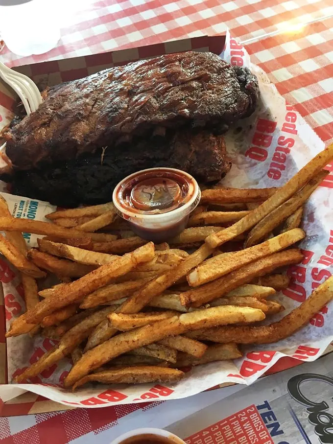 Holy smokes, that's a rack! These ribs are so massive, they might need their own ZIP code. Talk about meat sweats – you'll need a post-meal nap after tackling these bad boys.