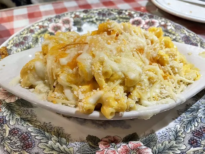 Mac 'n' cheese that puts your childhood favorite to shame. It's so creamy and indulgent, it should come with a warning label: "Highly addictive!"