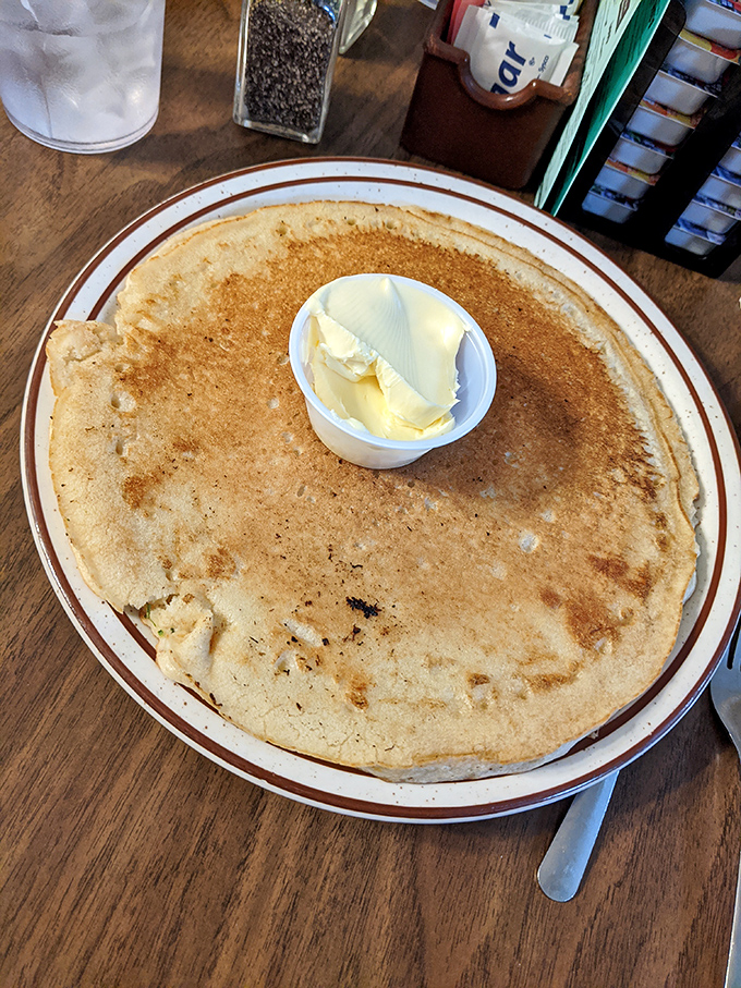 Pancake perfection that would make IHOP jealous. These golden beauties are fluffier than a cloud and wider than a frisbee. Syrup not included (but highly recommended).