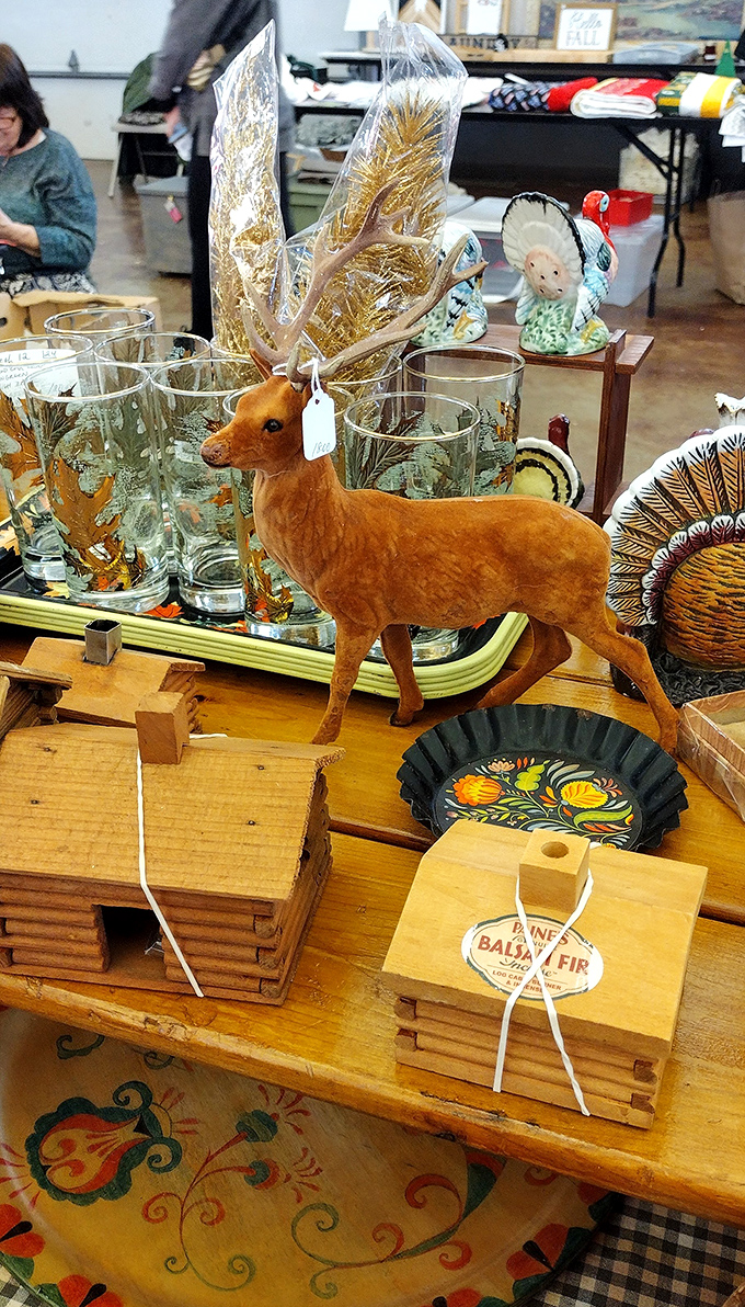 Oh deer! This figurine's antlers might be gilded, but its charm is pure gold. A forest of tchotchkes awaits the discerning decorator.