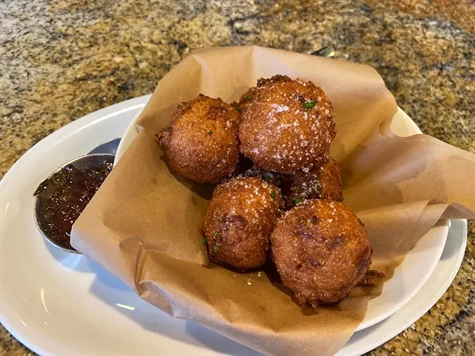 Holy hush puppies, Batman! These little spheres of joy look like they could convert even the most devoted carb-avoider. Resistance is futile!