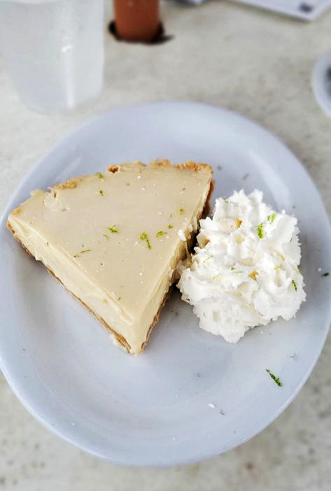 Key lime pie that's zestier than a Florida retiree's wardrobe. One bite and you'll be doing the Key West shuffle!
