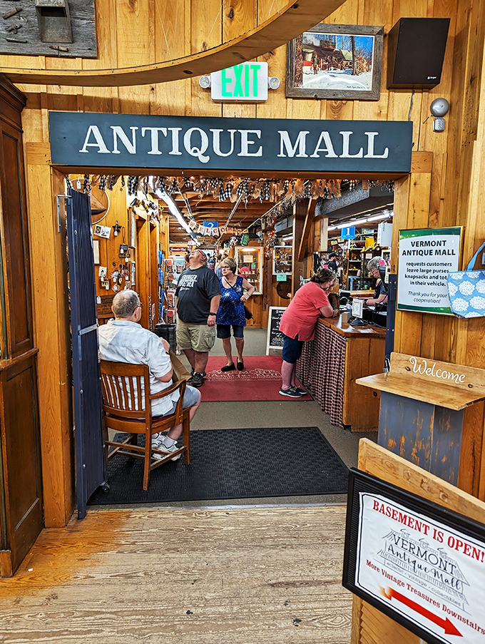 Welcome to antique paradise! These folks are about to embark on a journey through time, one quirky knick-knack at a time.